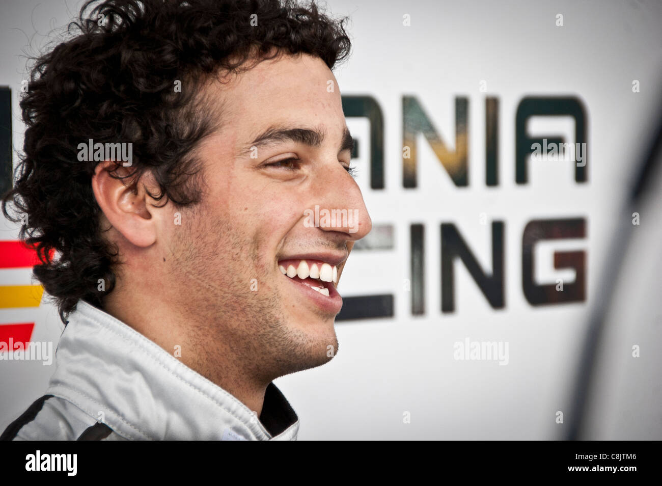 Daniel Ricciardo driving for Hispania Racing, Silverstone Stock Photo ...
