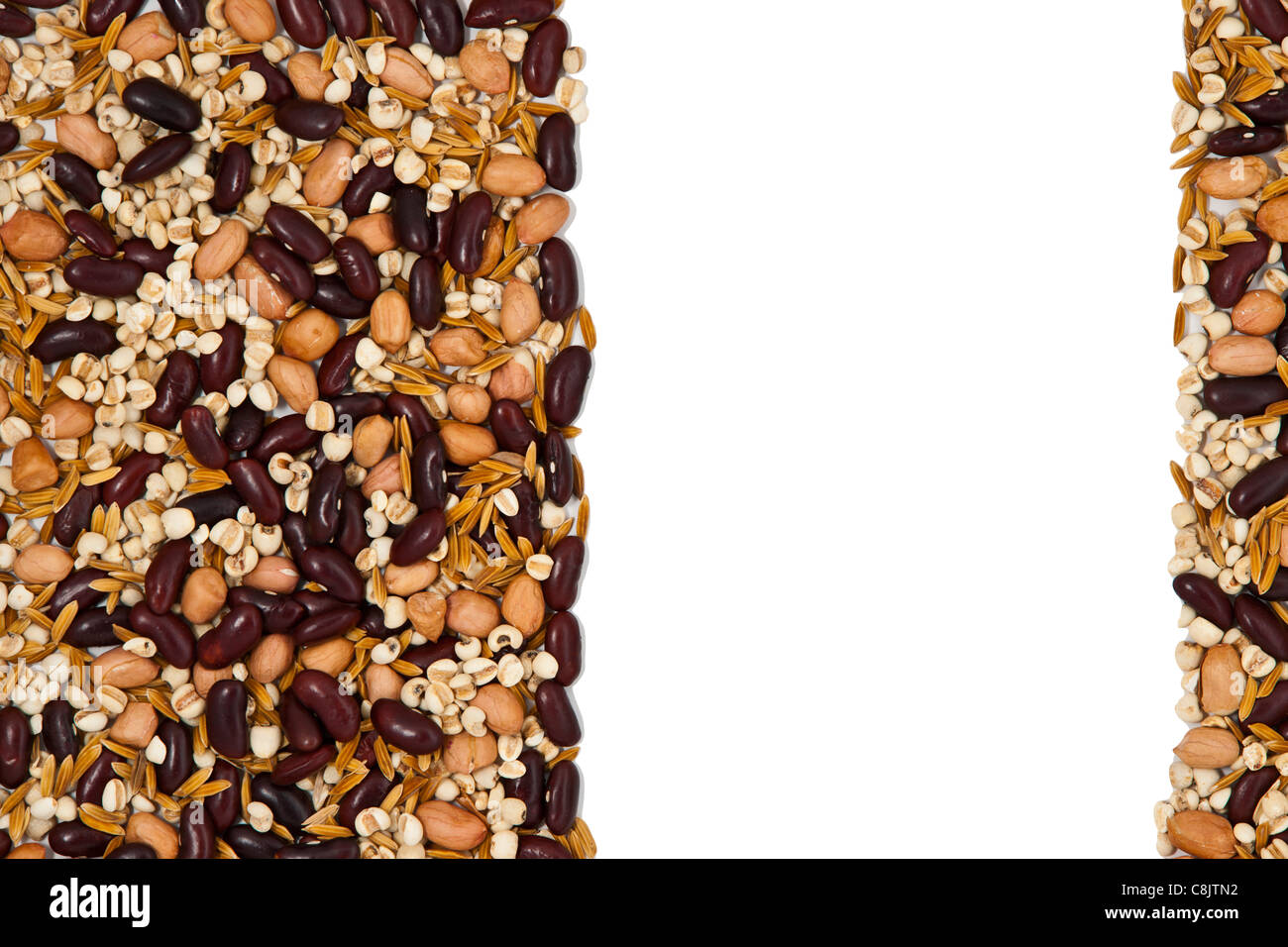 a frame of many types of grains Stock Photo - Alamy