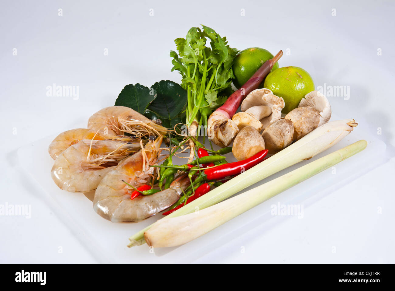 Condiment Tom Yum Goong, Thai Style hot and spicy soup Stock Photo - Alamy