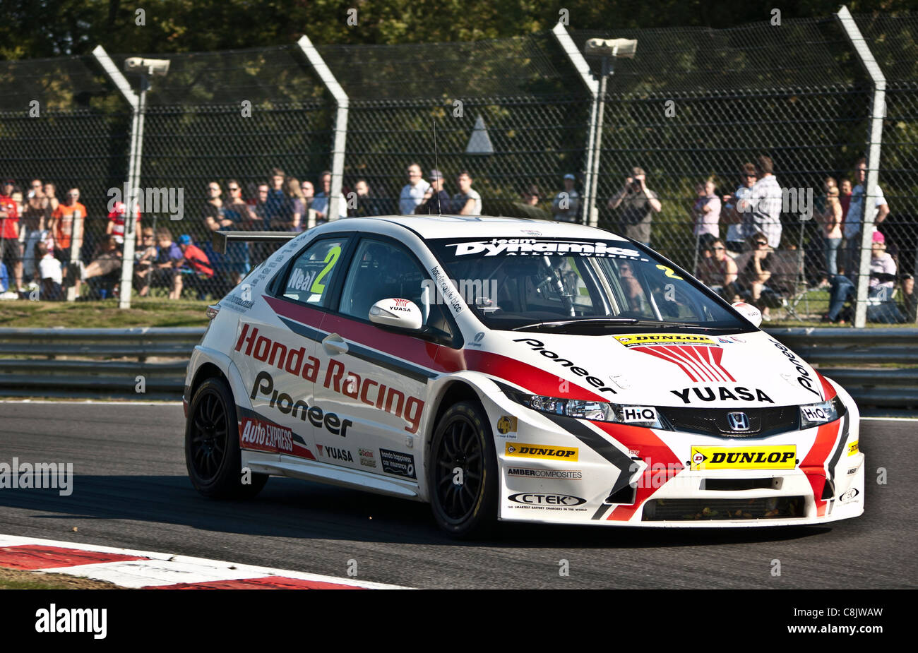 Matt Neal on track during the British Touring Car Championship at ...