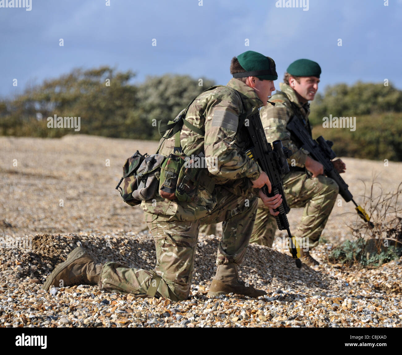 Royal Marines beach assault Stock Photo - Alamy