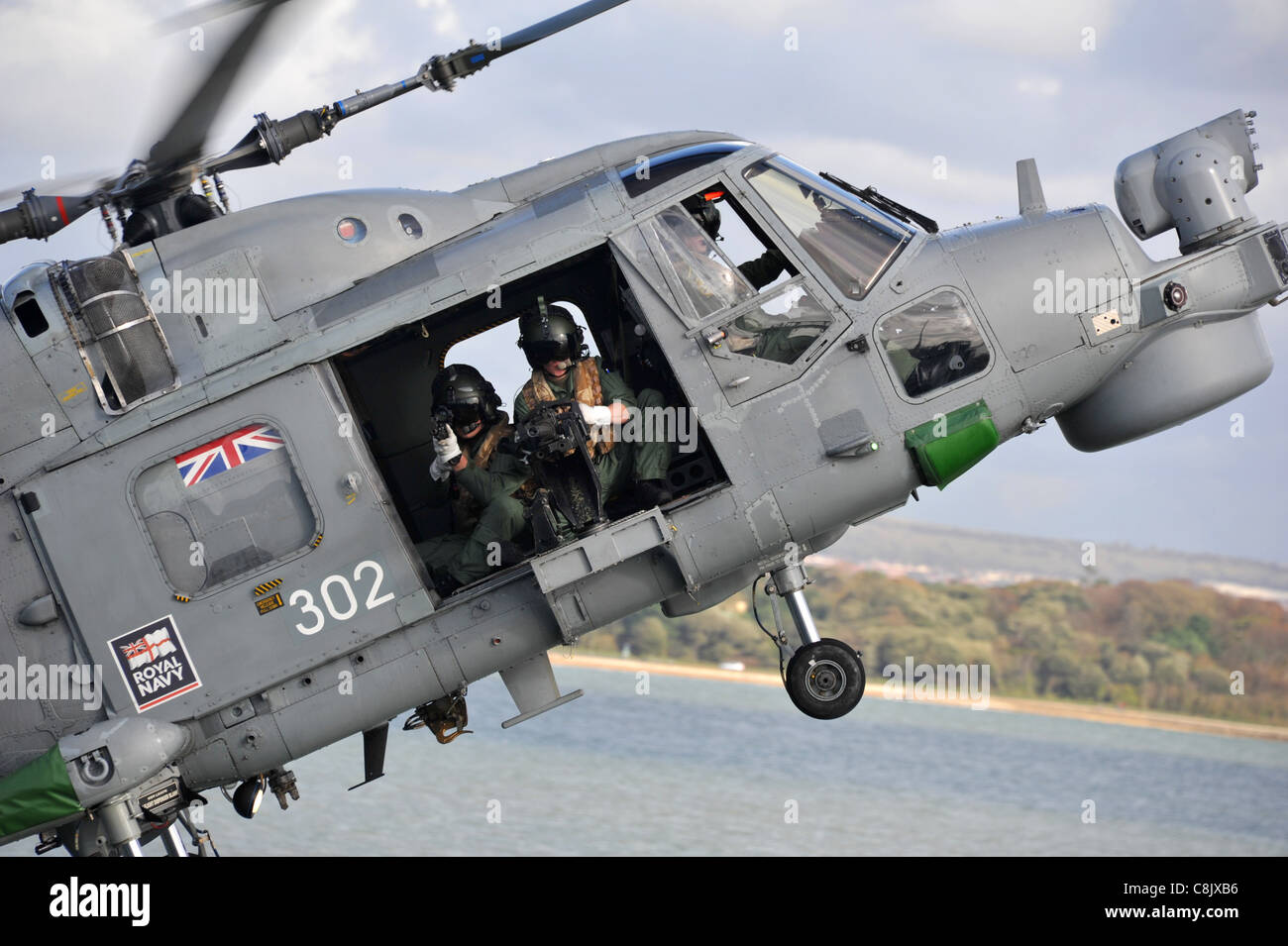 Royal Navy Lynx helicopter Stock Photo - Alamy