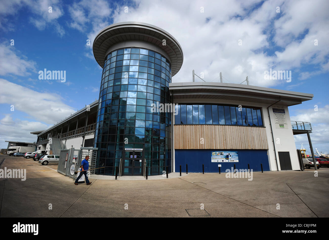 The new fish market in Brixham, devon Stock Photo - Alamy