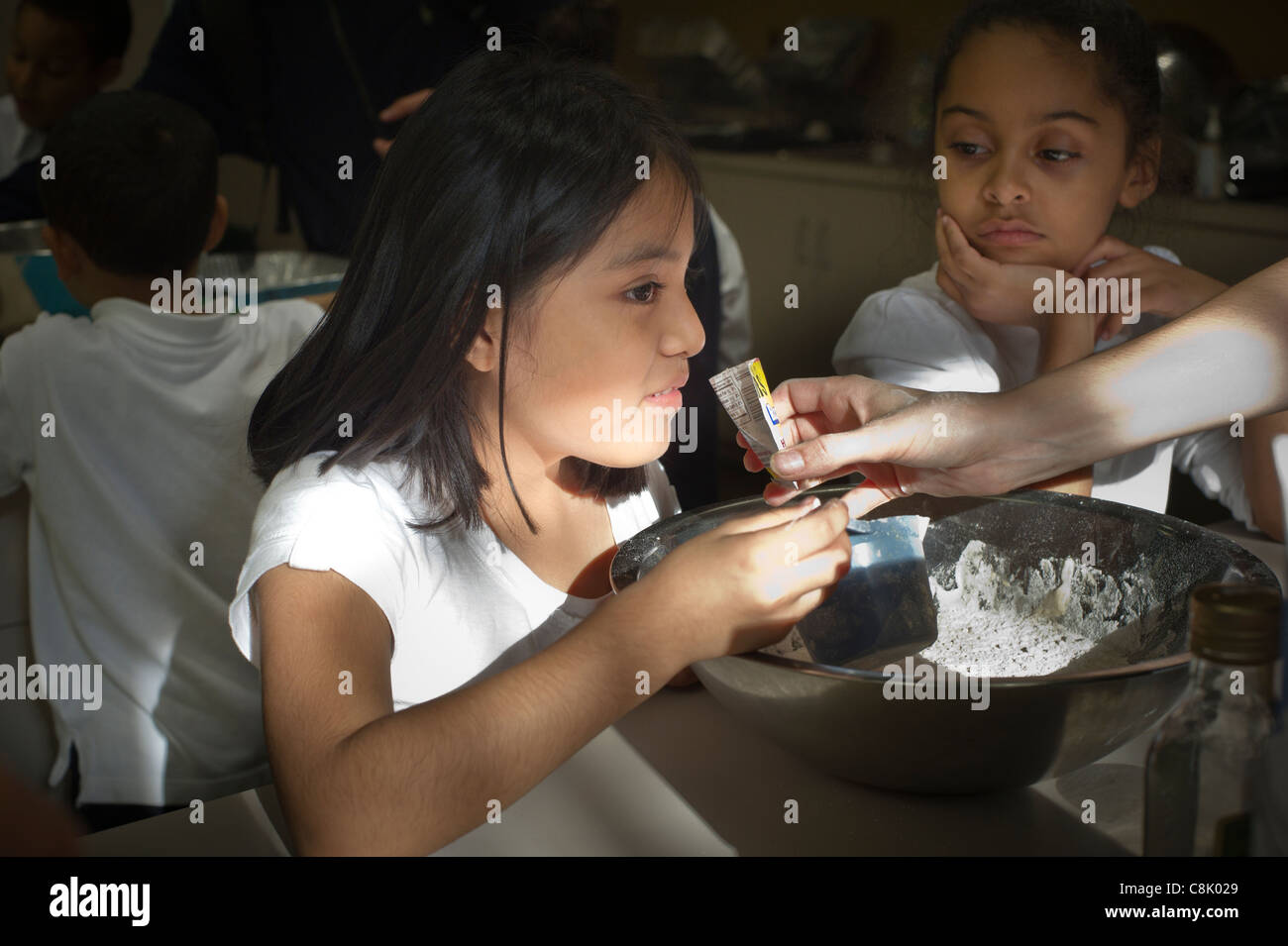 Cooking school children pizza dough hi-res stock photography and images ...