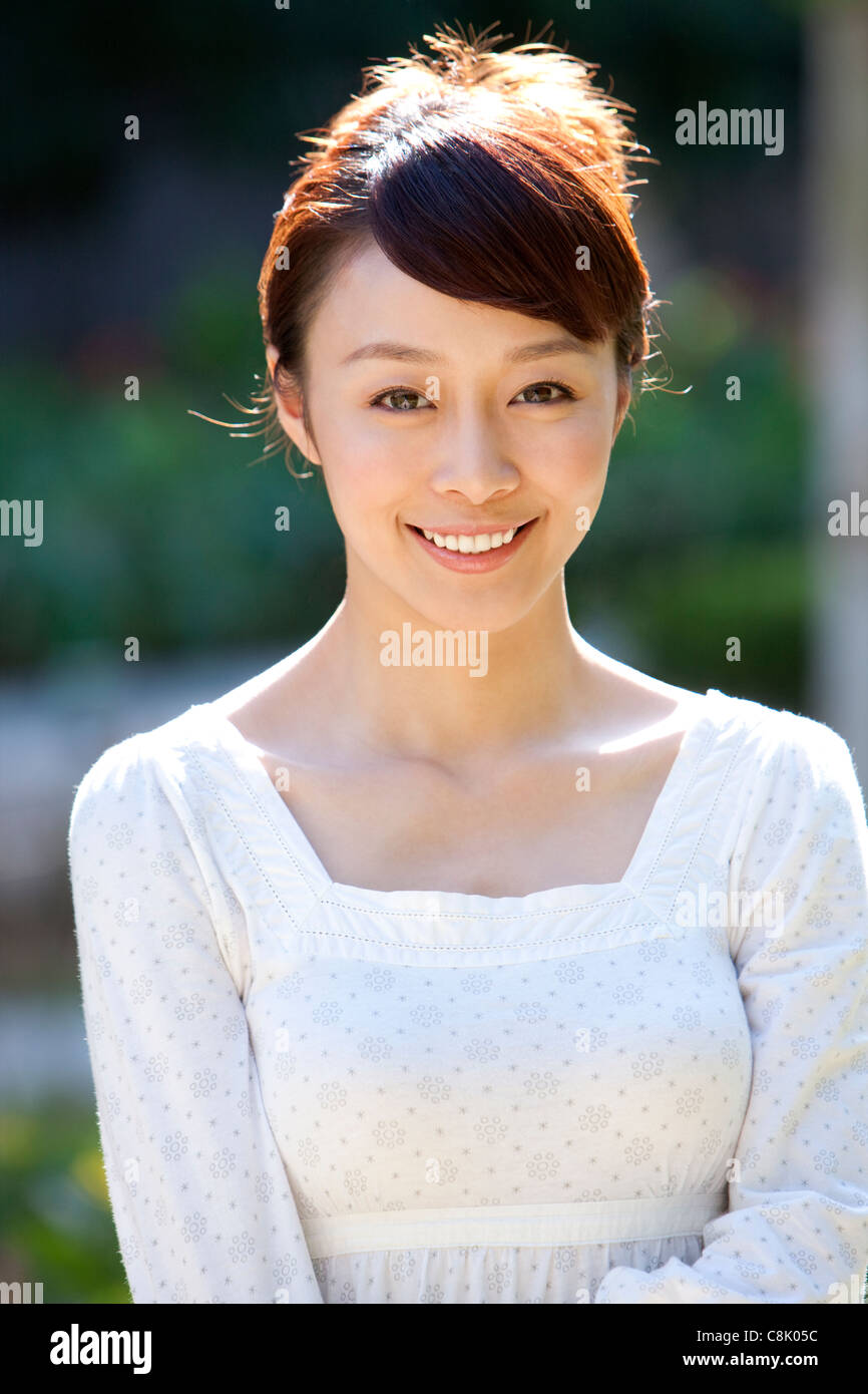 Portrait Of Young Woman Stock Photo - Alamy
