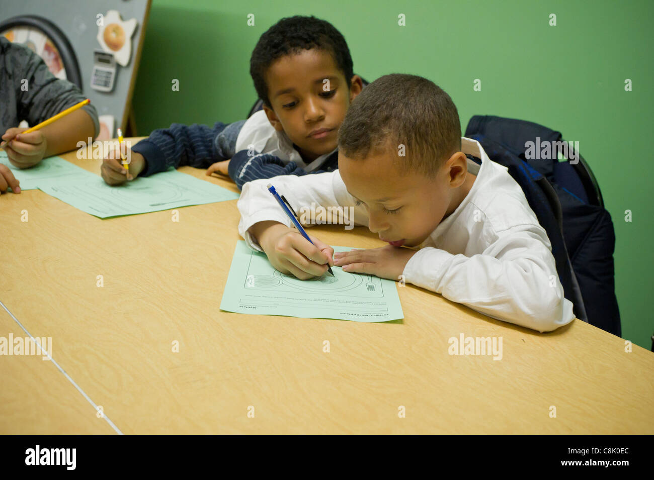 Third Grade Student Sitting