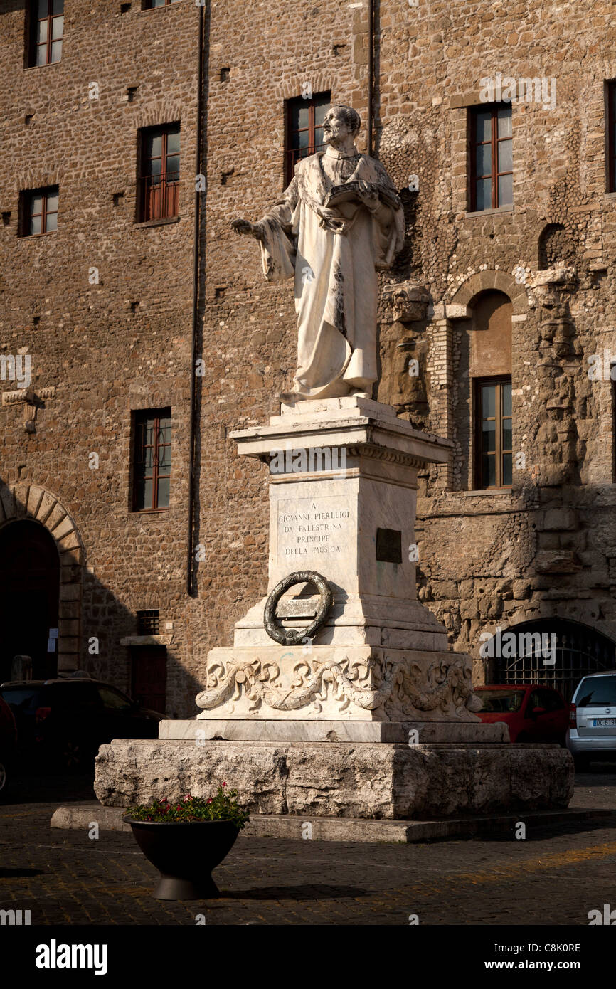 Statue of Giovanni Pierluigi da Palestrina in Piazza Regina Margherita ...
