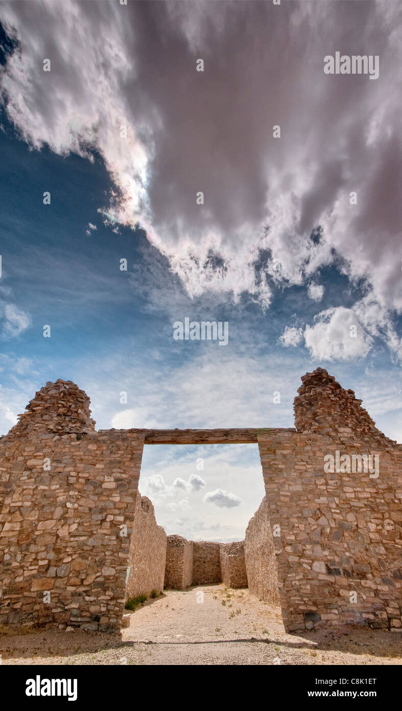 Mission church at Gran Quivira Ruins at Salinas Pueblo Missions ...