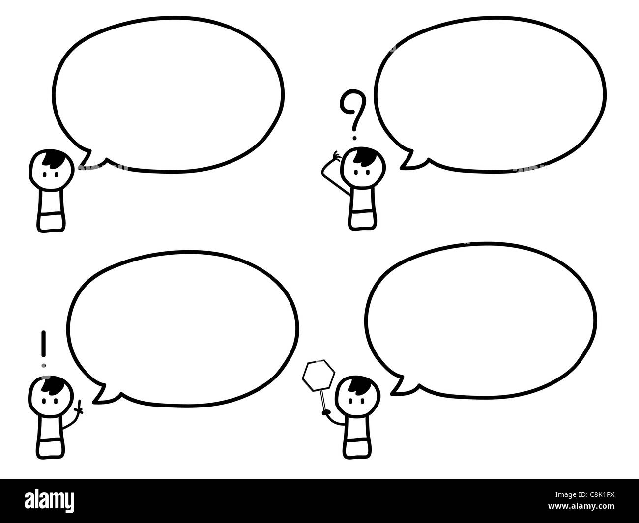 Boy holding chat bubble hi-res stock photography and images - Alamy