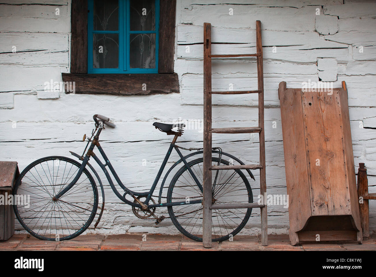 Still life with old barn Stock Photo - Alamy