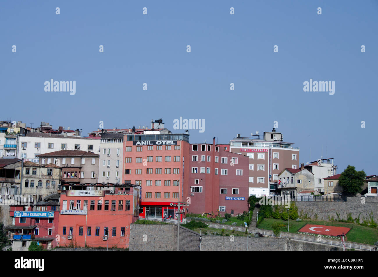 Turkey, Trabzon. Downtown port area of Trabzon Stock Photo - Alamy