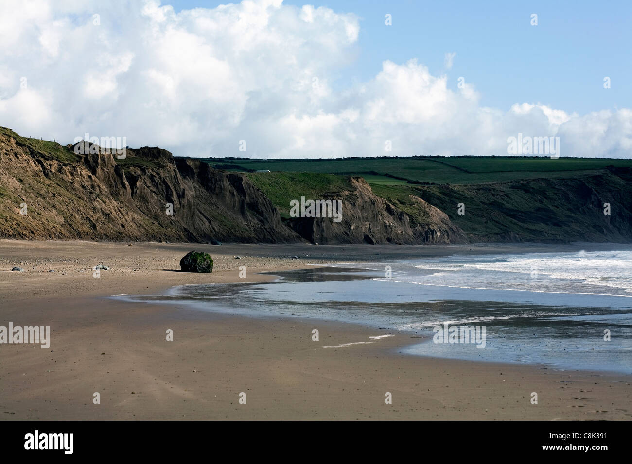 The sandy beach at Aberdaron LLeyn Peninsula Gwynedd Wales Stock Photo ...