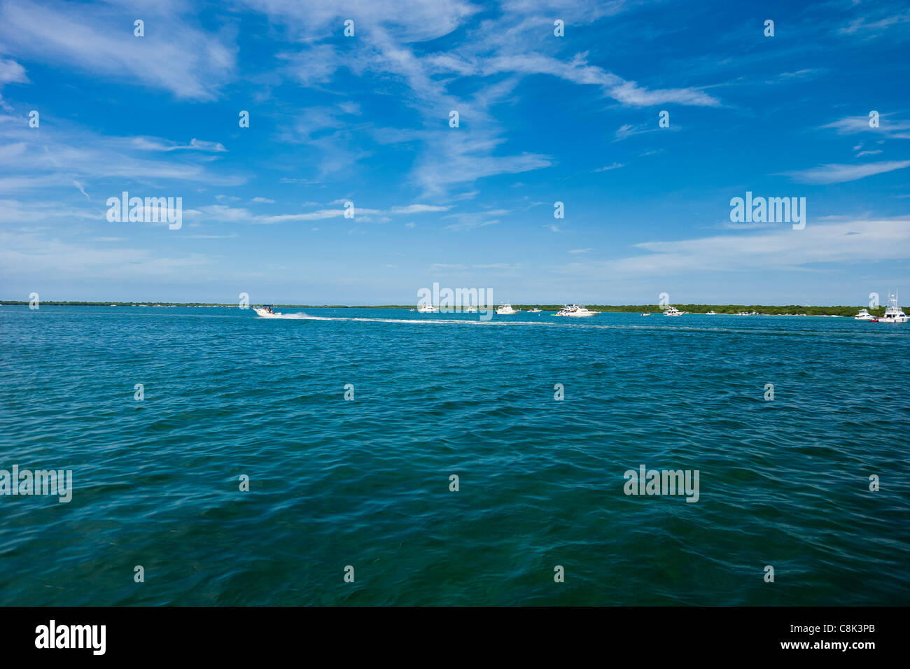 Boats at Elliot Key, Florida, USA Stock Photo - Alamy