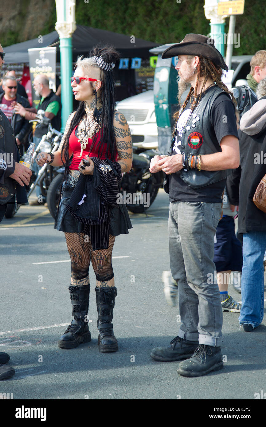 Goth biker hi-res stock photography and images - Alamy