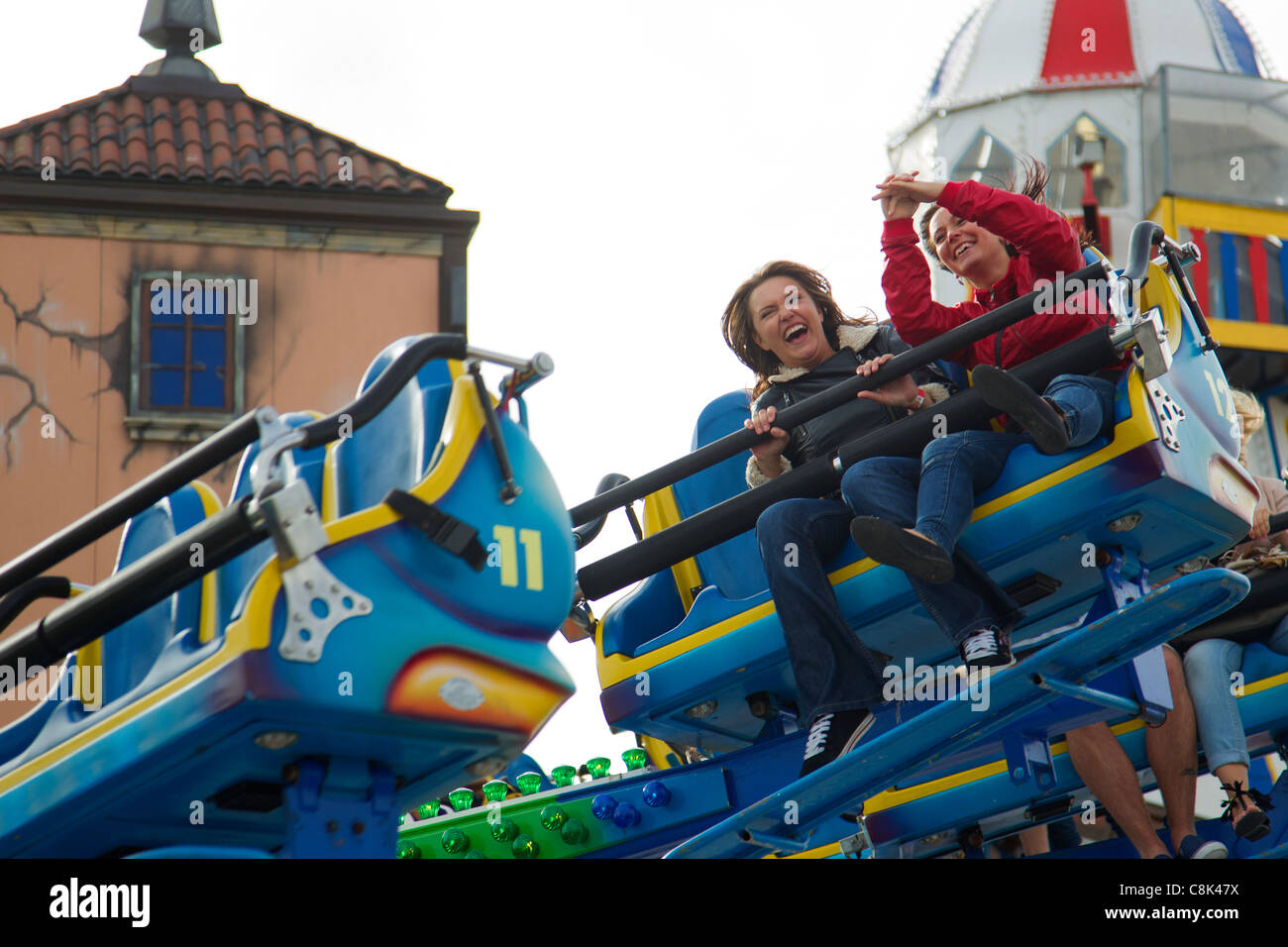 Two roller coaster hi-res stock photography and images - Alamy
