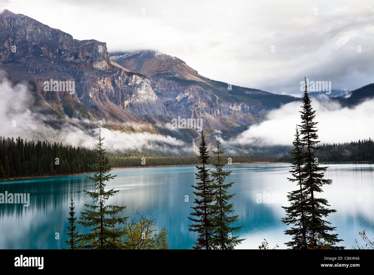 Emerald lake. Yoho National park. Alberta. Canada, Oct. 2011 Stock ...
