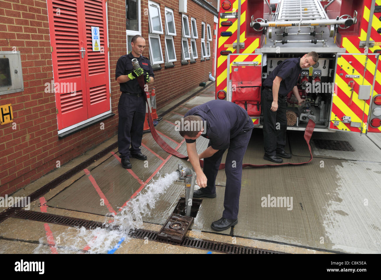 British firemen hi-res stock photography and images - Alamy