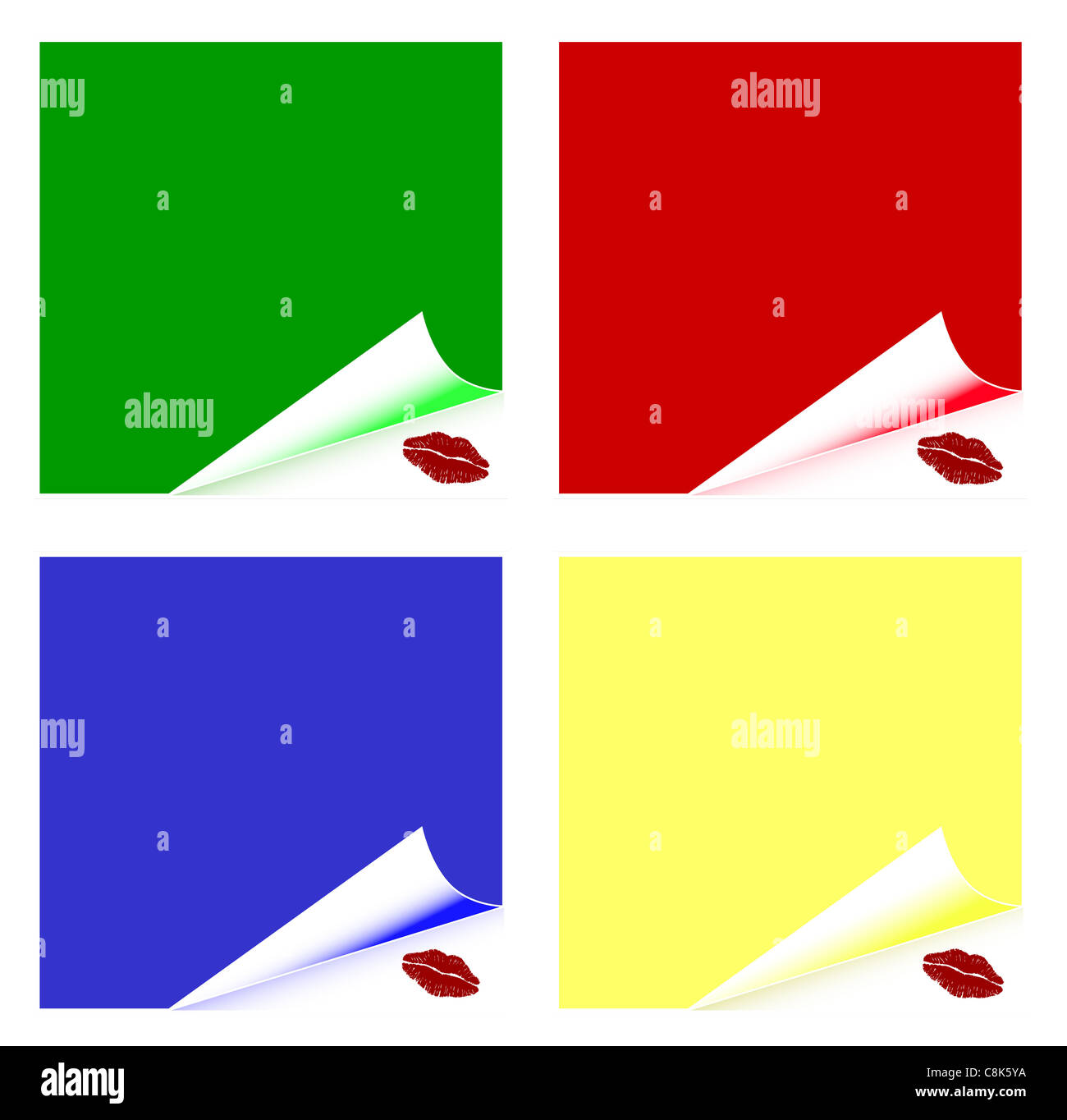 4 lips hi-res stock photography and images - Alamy