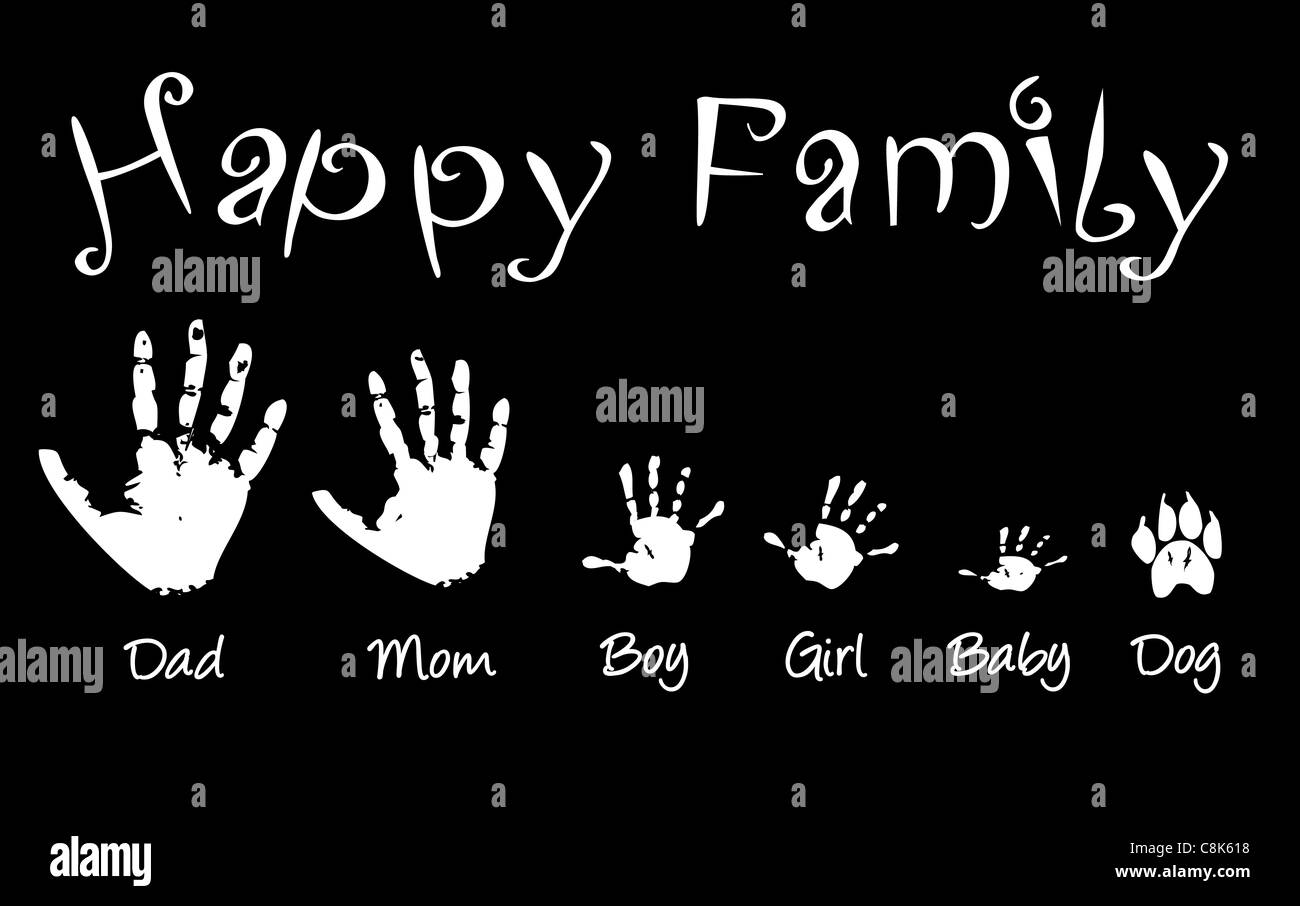 Whole family black white Black and White Stock Photos & Images - Alamy