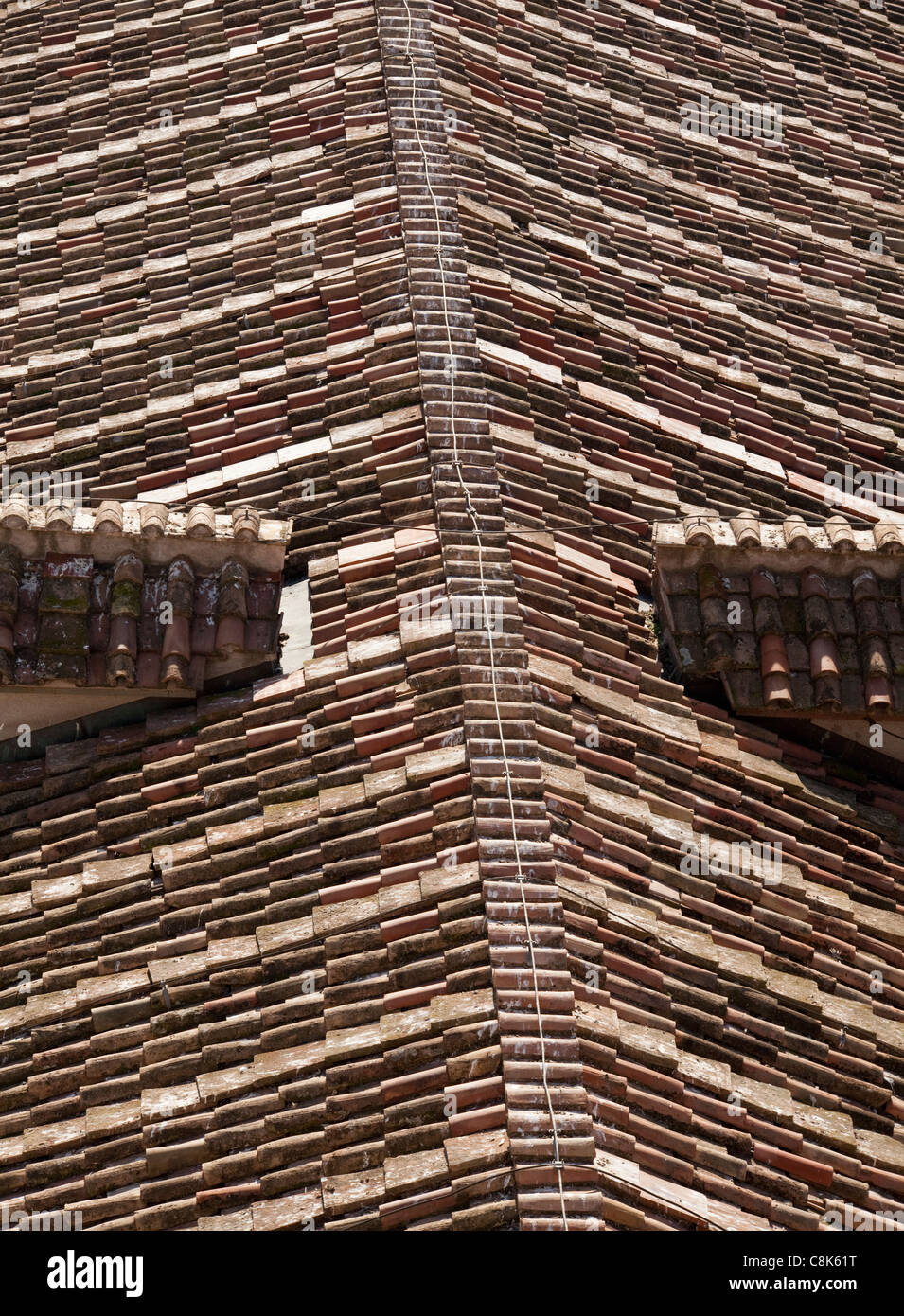 Roman roof tiles hi-res stock photography and images - Alamy