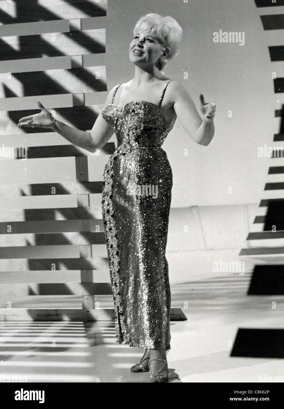 KATHY KIRBY (1928-2010) English pop singer about 1966. Photo: Tony Gale ...