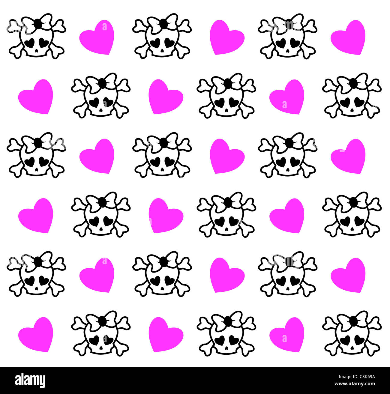 Emo skull background Stock Photo - Alamy