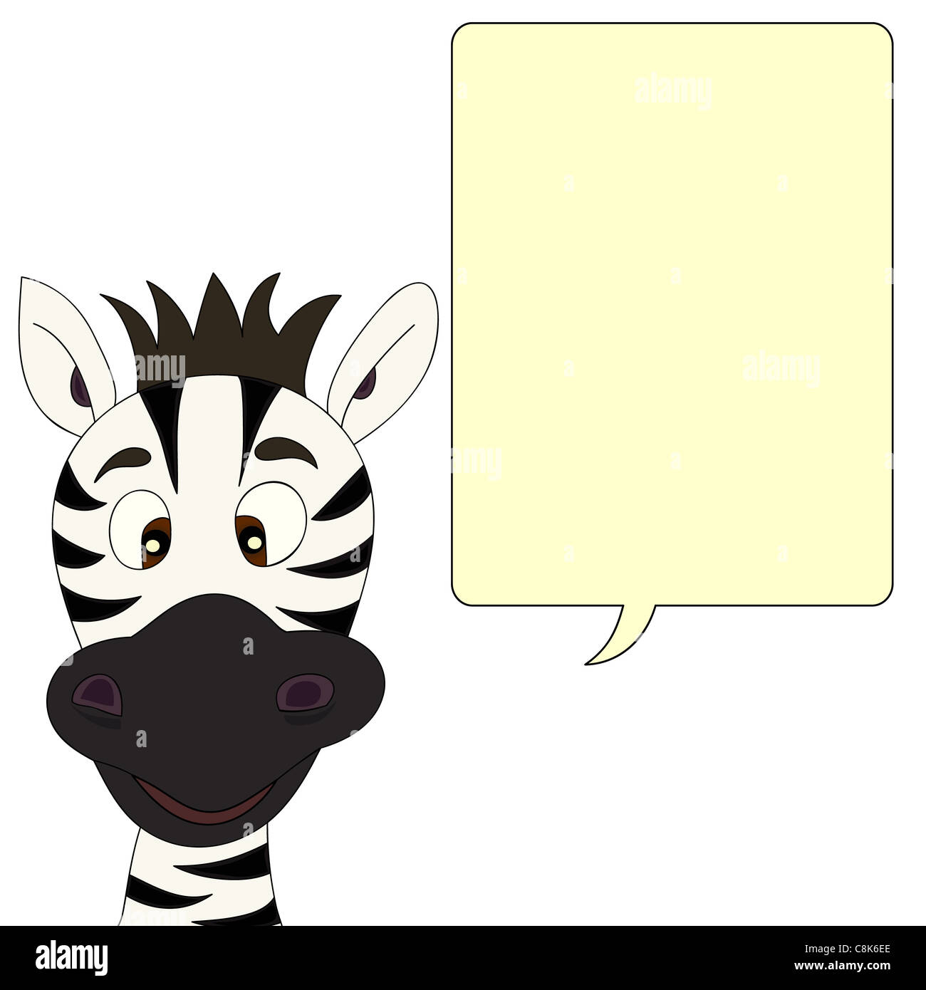 Speech bubble chat portrait Cut Out Stock Images & Pictures - Alamy