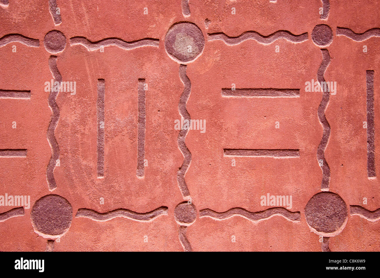 Interesting patterns and textures on wall of the building ...