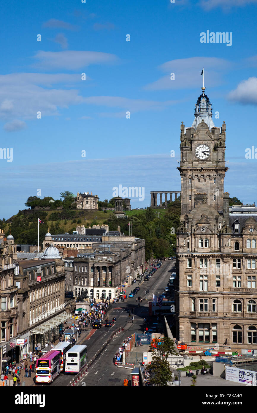 Calton Hill, Princes Street, Edinburgh, Scotland, UK, Great Britain ...
