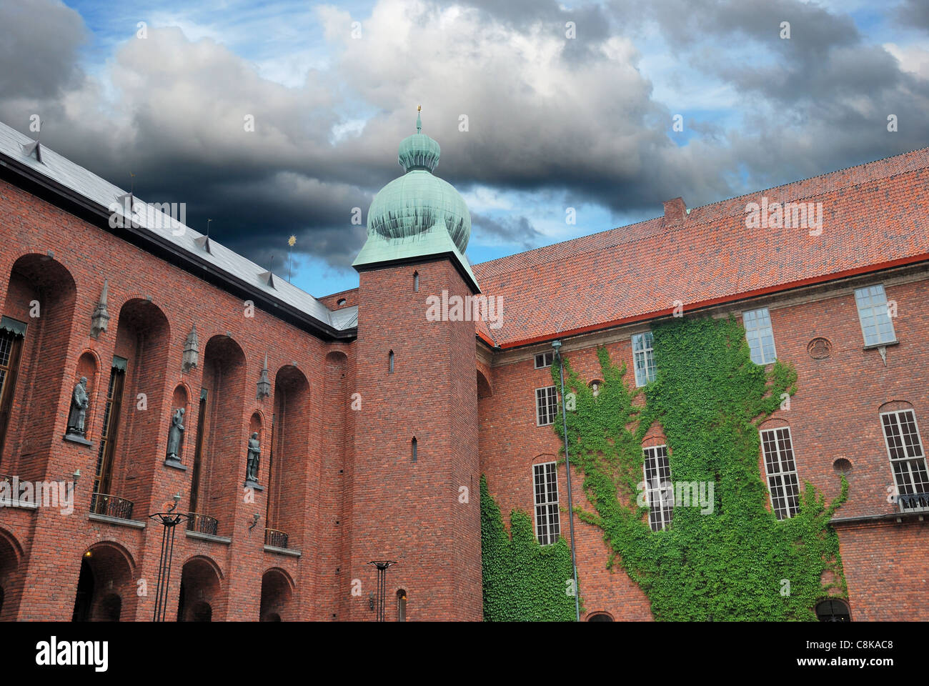 Courtyard of a city town hall in Stockholm, Sweden Stock Photo - Alamy