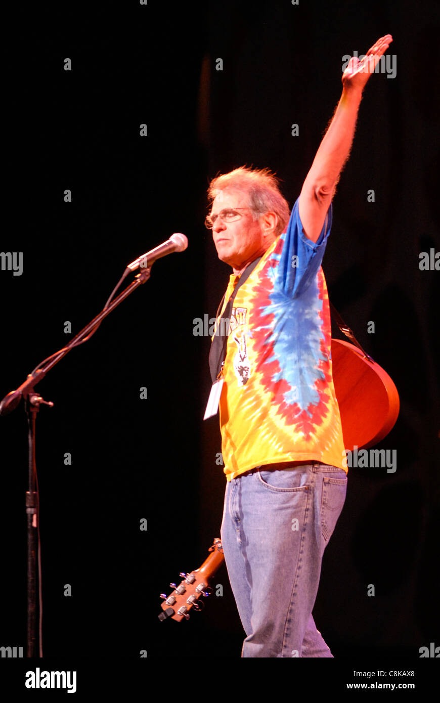 Country joe mcdonald performs during hippifest in vienna hi-res stock ...