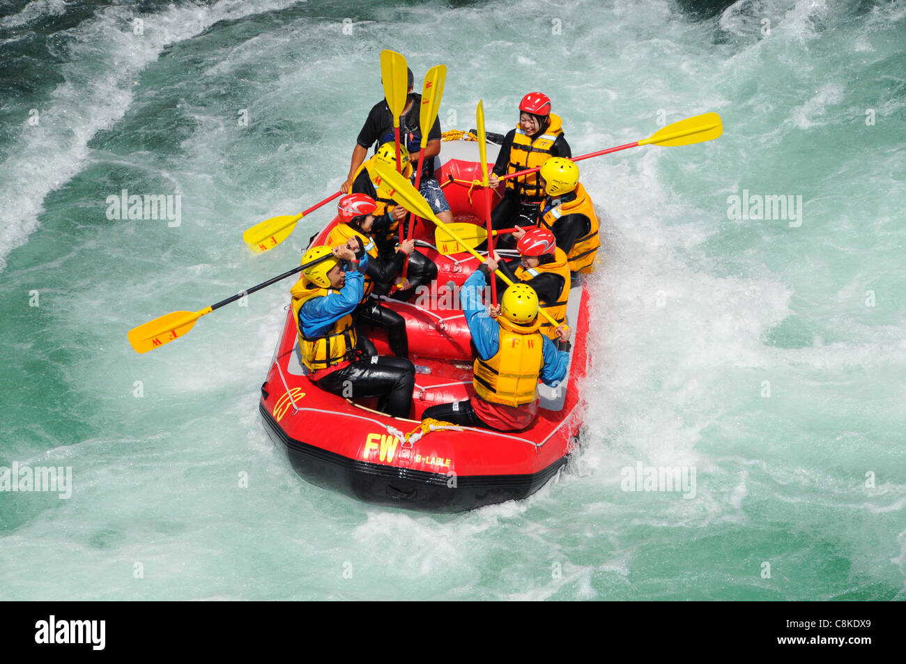 Woman raft guide hi-res stock photography and images - Alamy