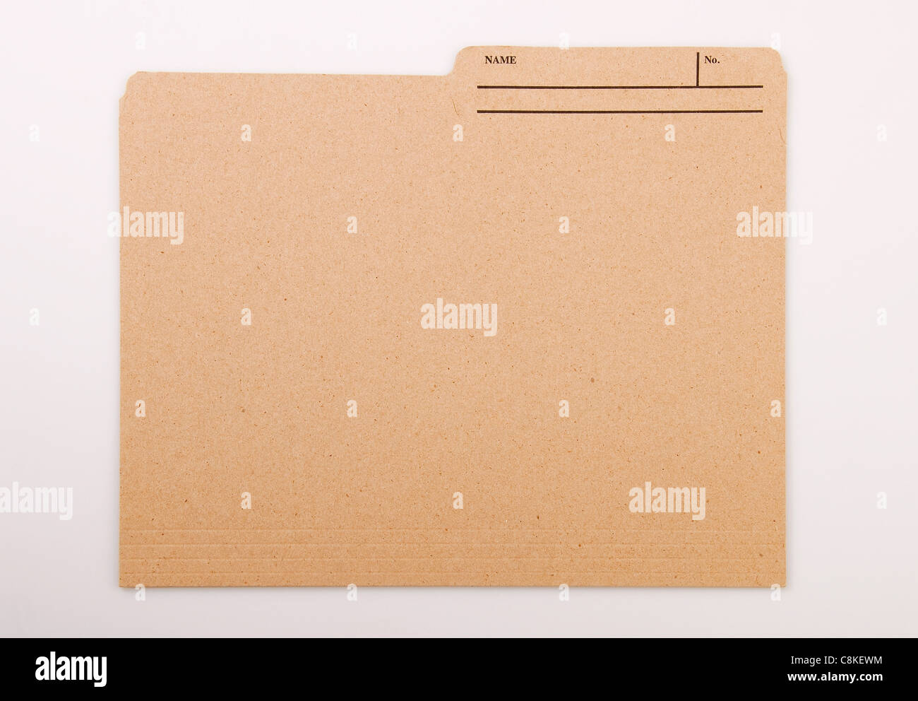 File Folder with Info Tab Stock Photo - Alamy