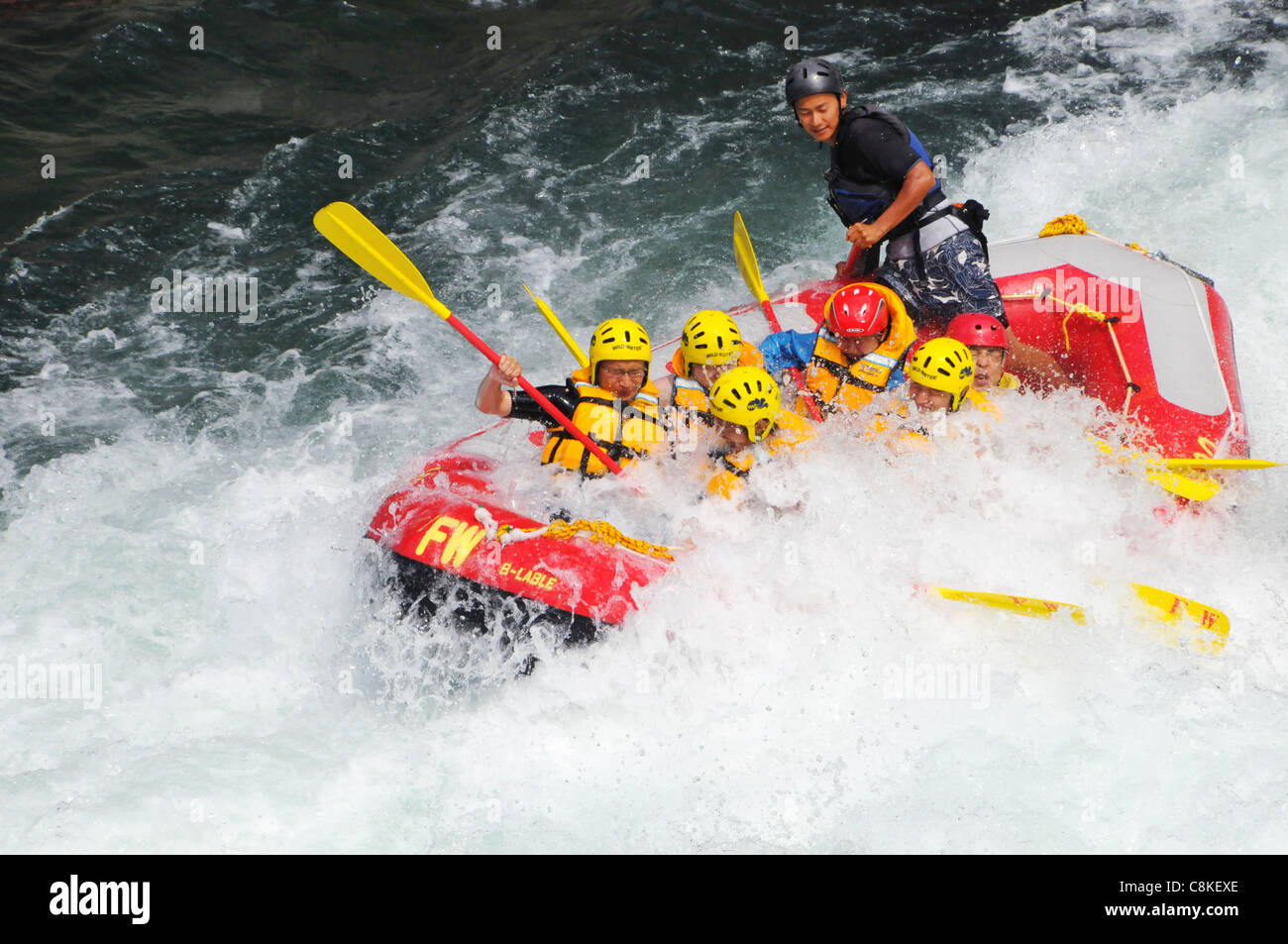 Whitewater rafting helmet hi-res stock photography and images - Alamy