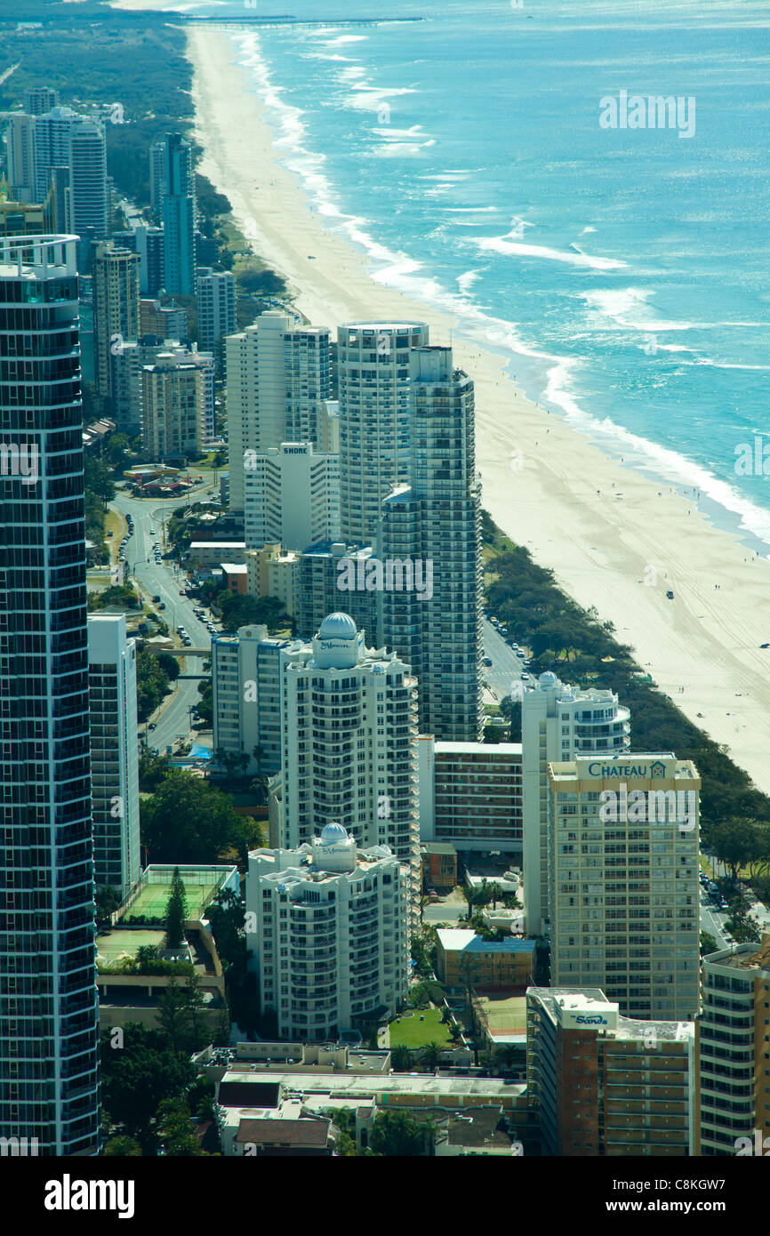 The Surfer's Paradise area of the Gold Coast in Queensland Australia ...
