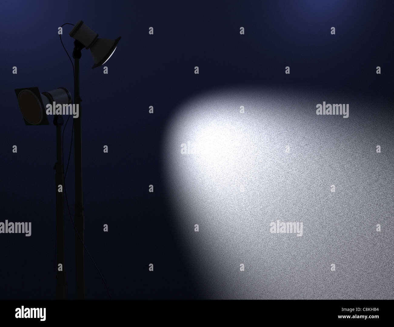 3d rendering, conceptual image, display spotlight Stock Photo - Alamy