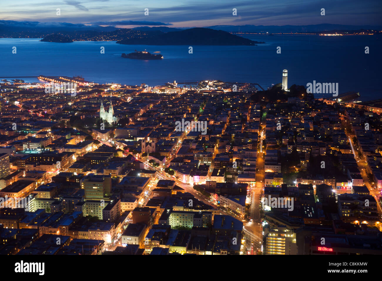 San francisco birds eye view hi-res stock photography and images - Alamy