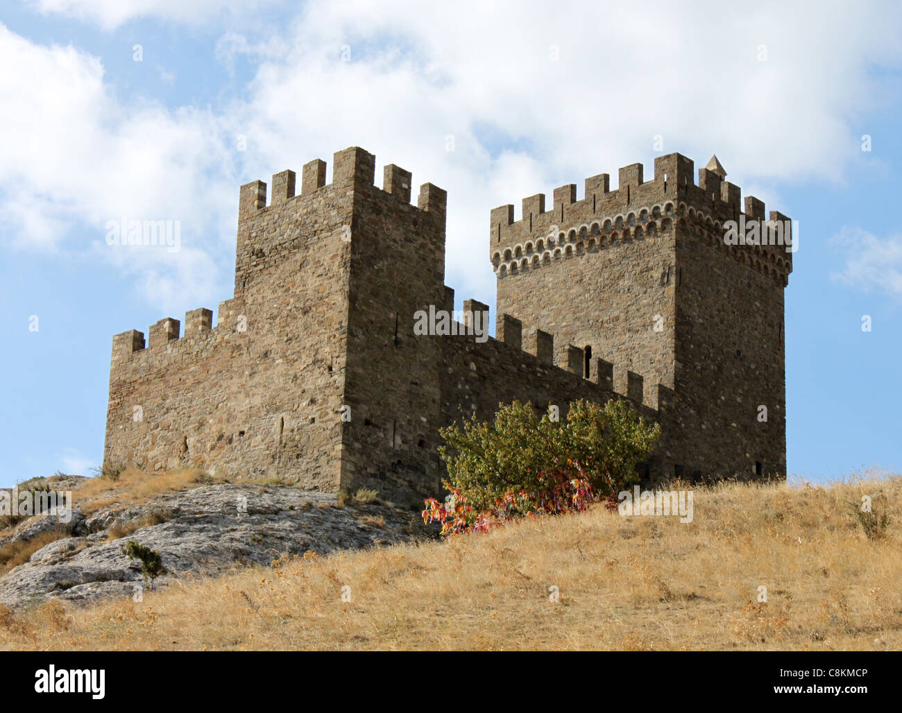 fortress in Sudak, Ukraine Stock Photo - Alamy