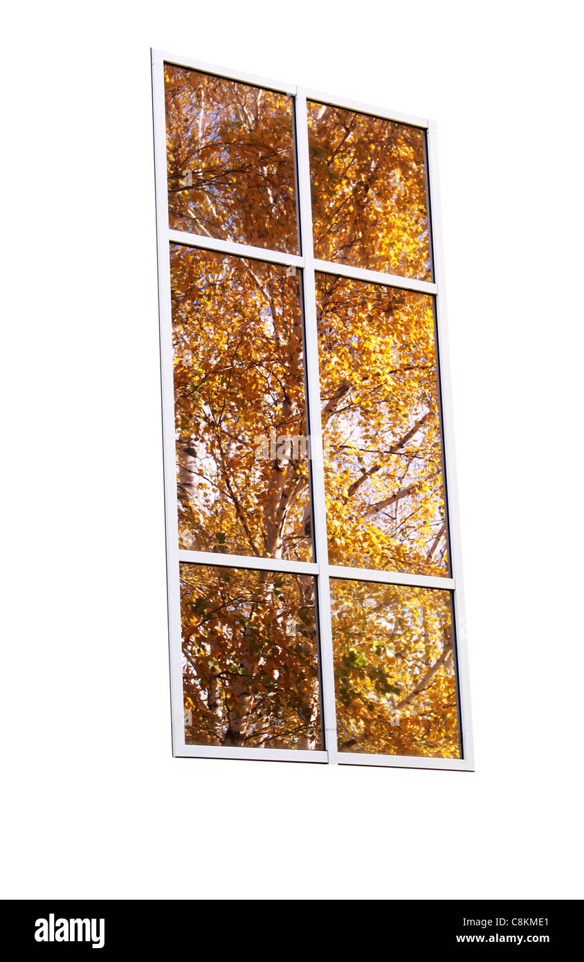 Reflection on windows Cut Out Stock Images & Pictures - Alamy