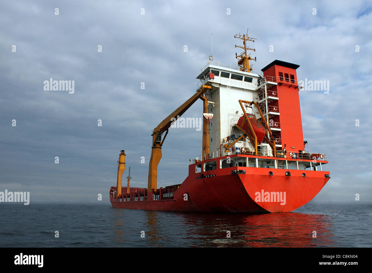 grain cargo ship in a sea Stock Photo - Alamy