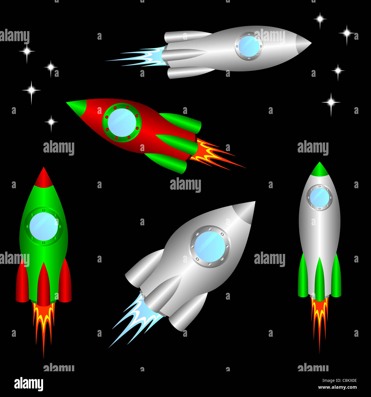 Rocket ship and star hi-res stock photography and images - Alamy