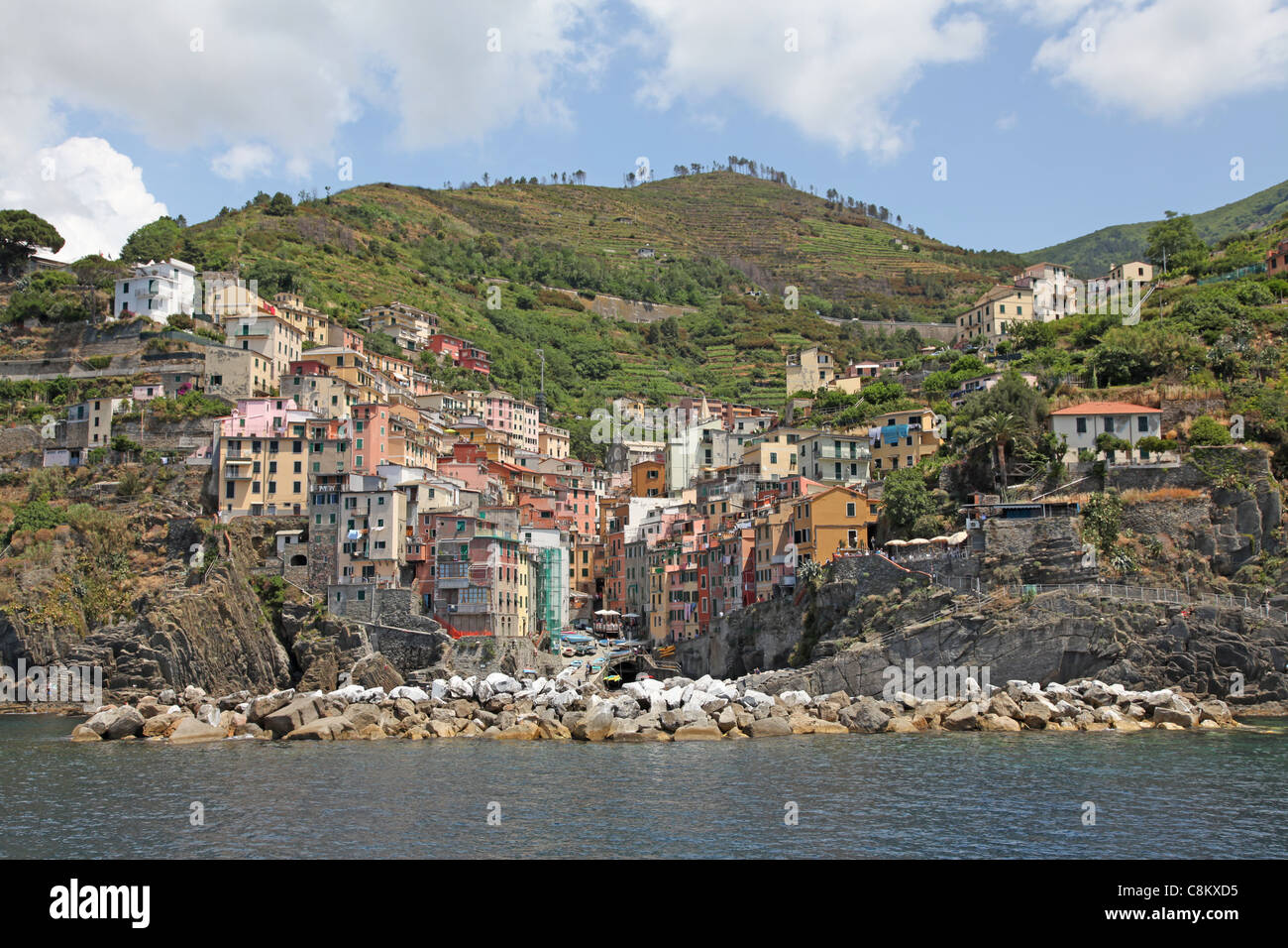 Italy. Cinque Terre - five lands. Italian Riviera - Liguria Stock Photo ...