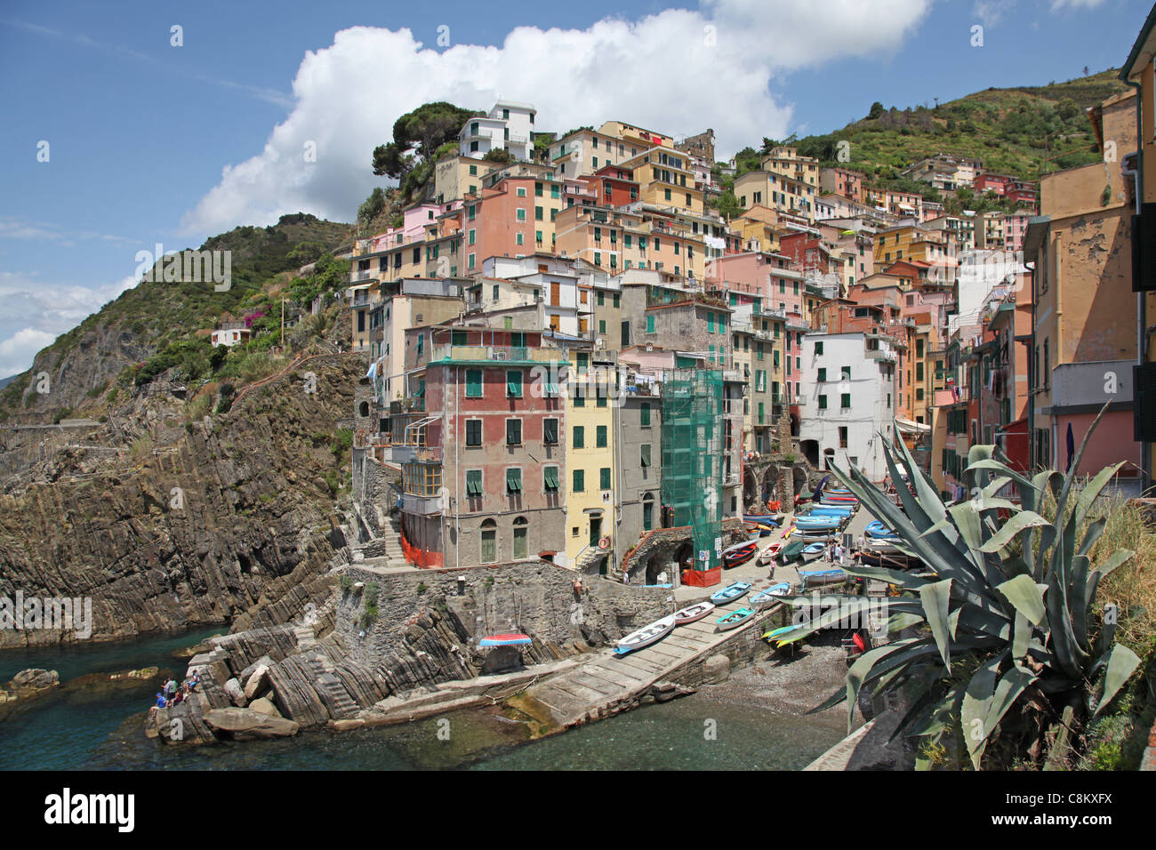 Italy. Cinque Terre - five lands. Italian Riviera - Liguria Stock Photo ...