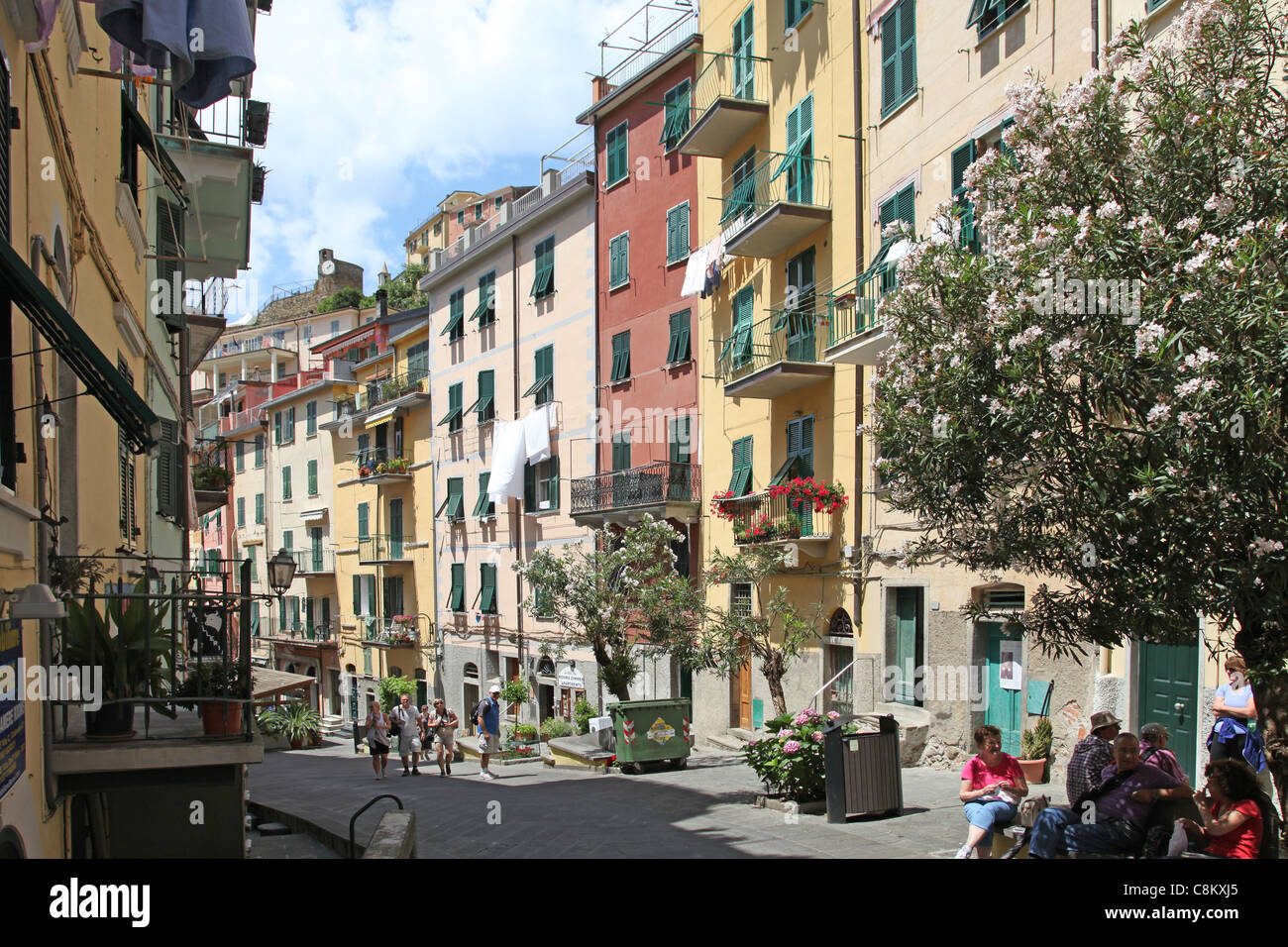 Italy. Cinque Terre - five lands. Italian Riviera - Liguria Stock Photo ...