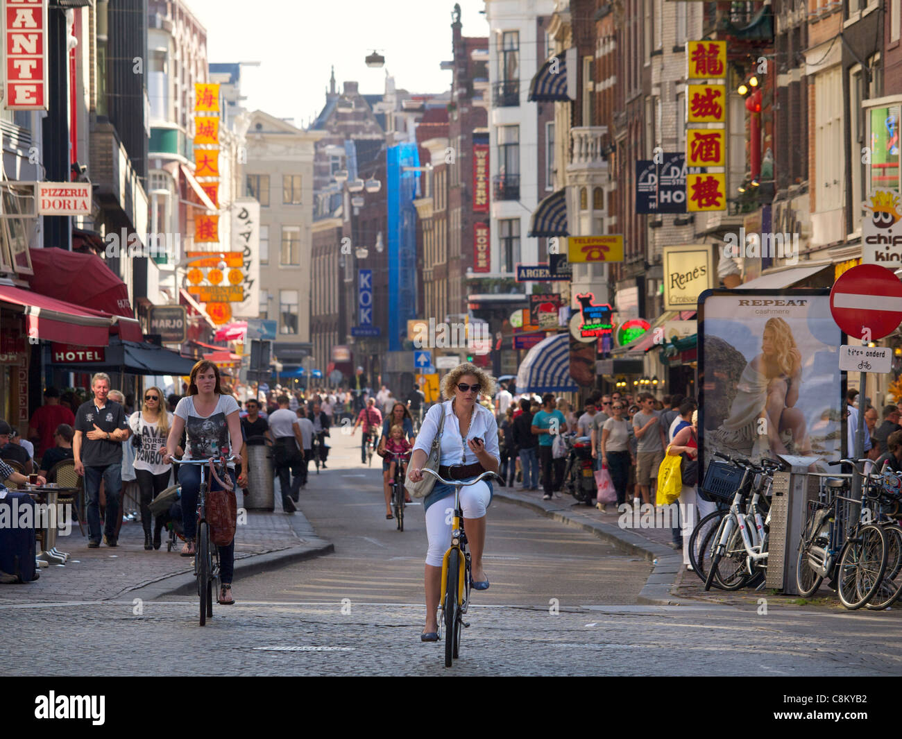 Amsterdam and bicycle and girl hi-res stock photography and images - Alamy