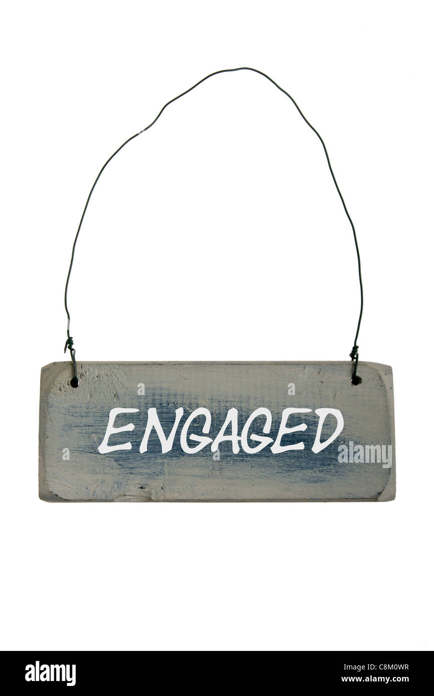 Engaged toilet sign hi-res stock photography and images - Alamy