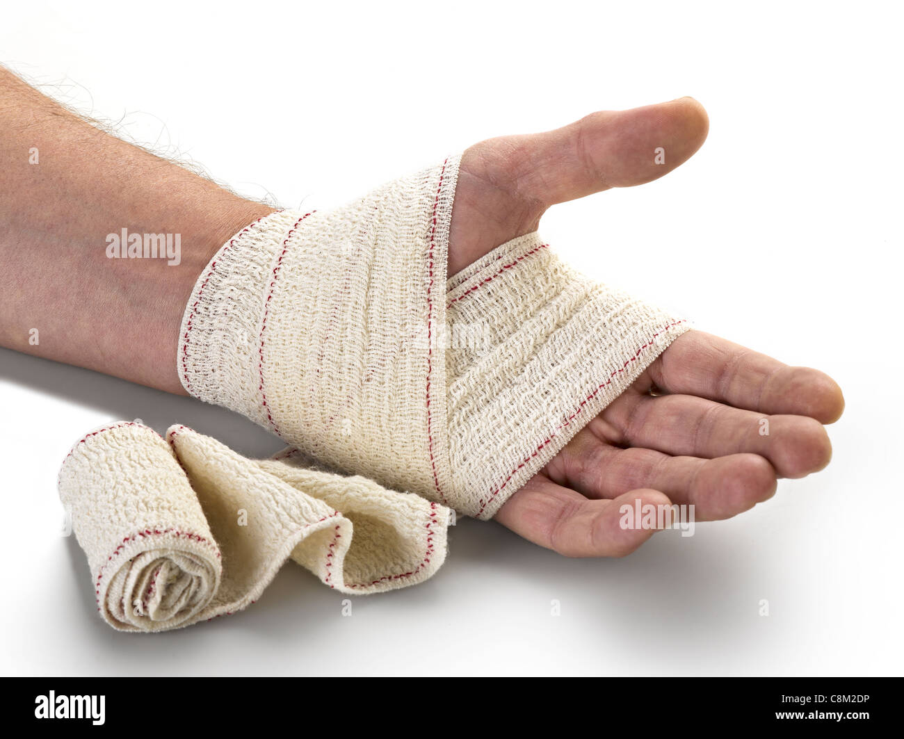 Medicine bandage on human hand Stock Photo - Alamy