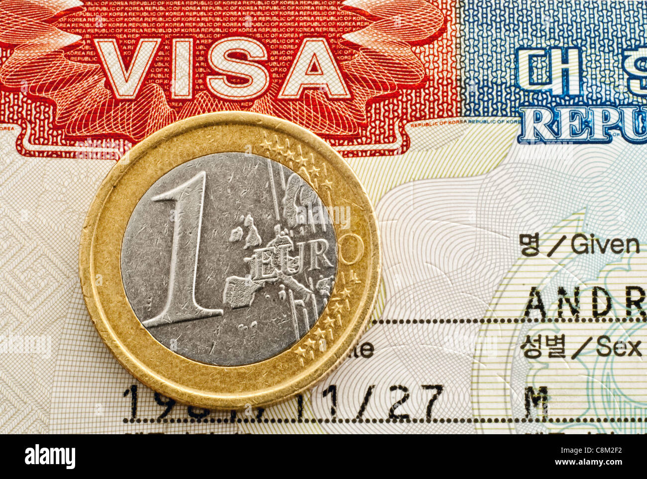 Visas and money of different countries Stock Photo - Alamy
