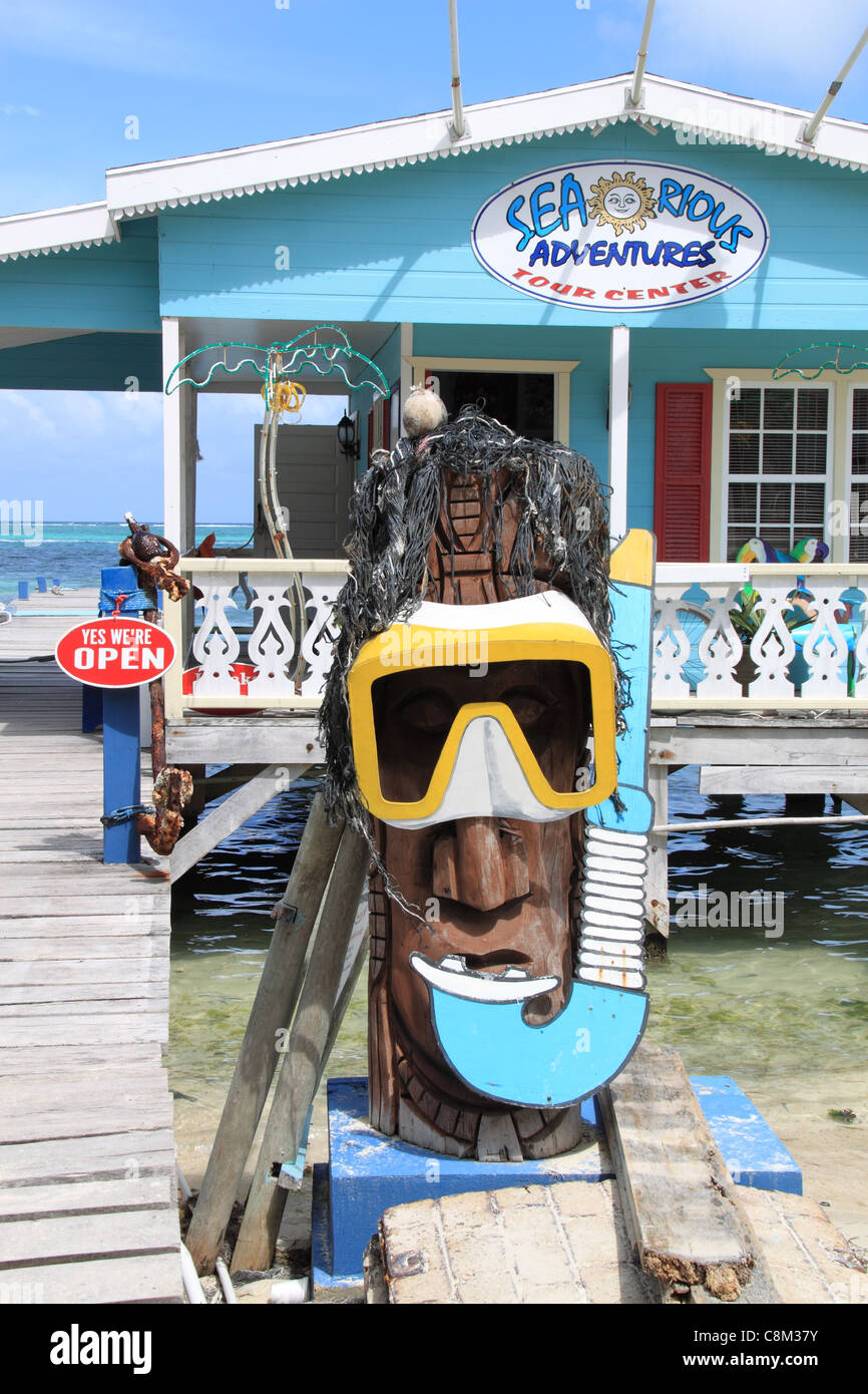 Searious Adventures dive centre, San Pedro, Ambergris Caye (aka La Isla ...