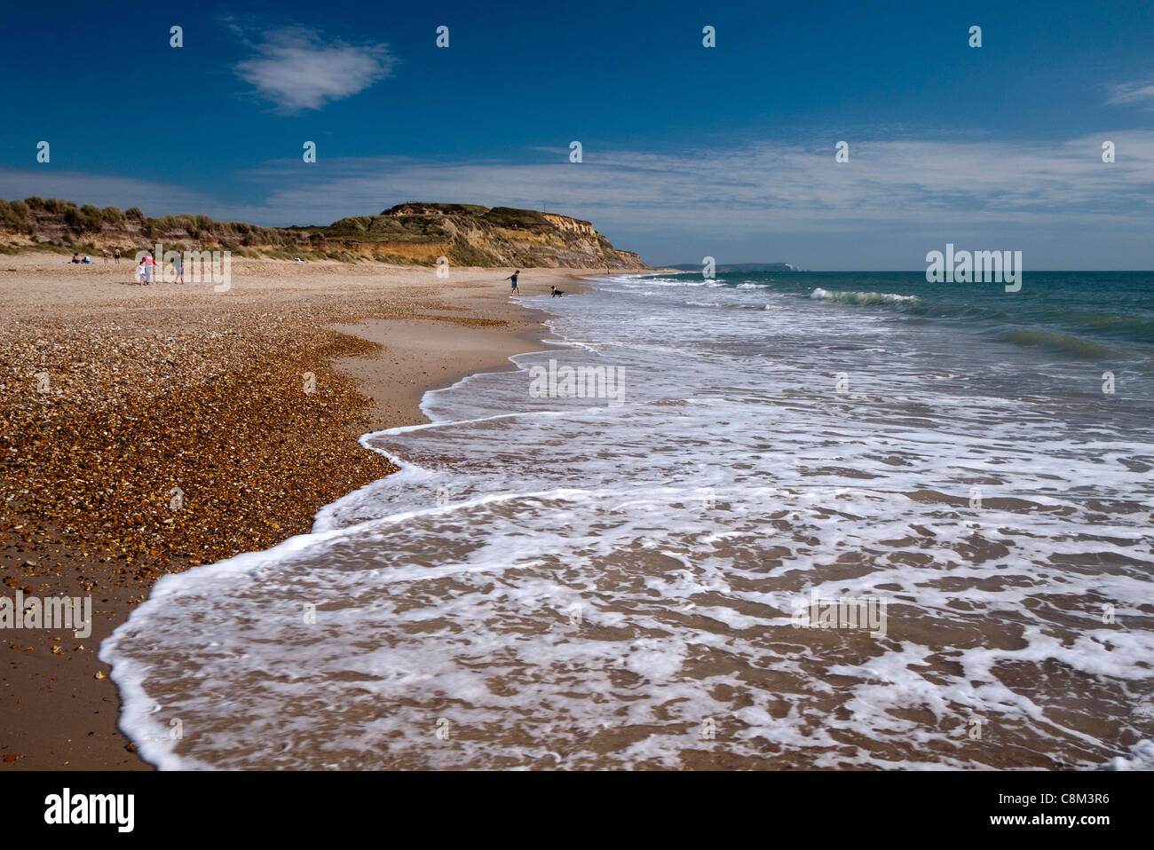 Hengistbury Head and Solent Beach, Christchurch, England, UK Stock ...